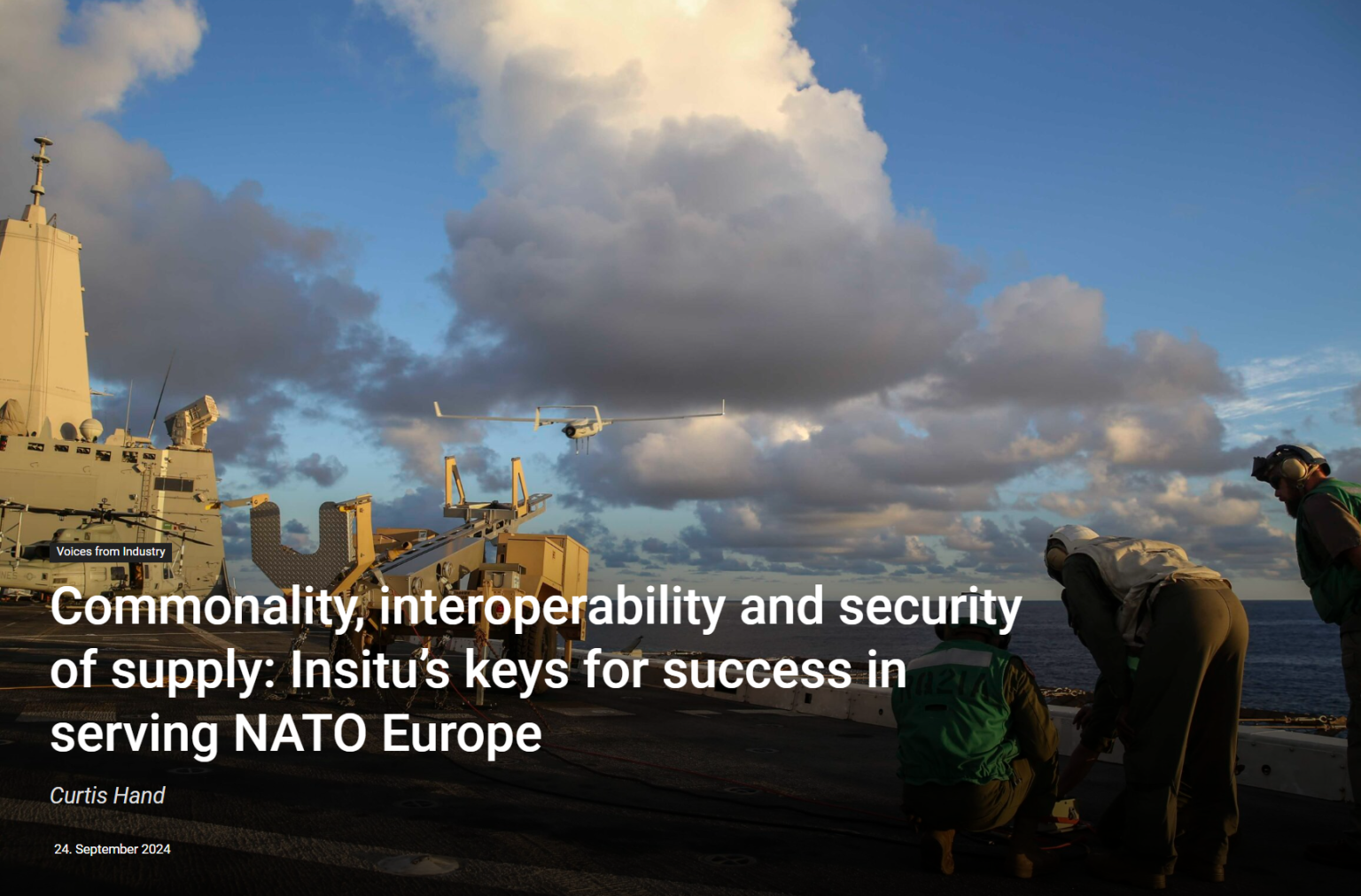 Insitu’s keys for success in serving NATO Europe - Insitu